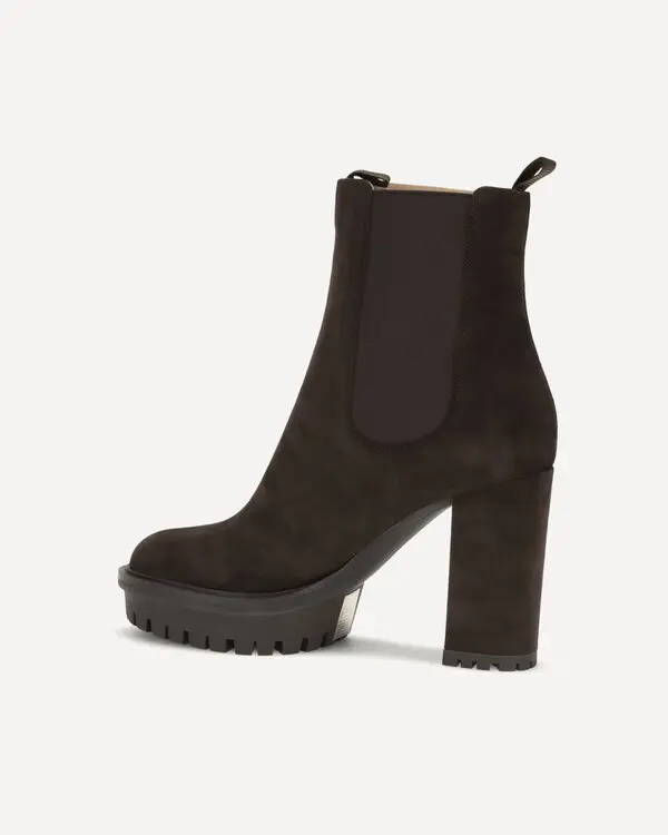 GIANVITO ROSSI Barry Suede Ankle Boots - Brown
