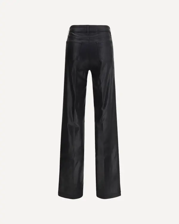 L'Agence Clayton Coated Wide Leg Jeans