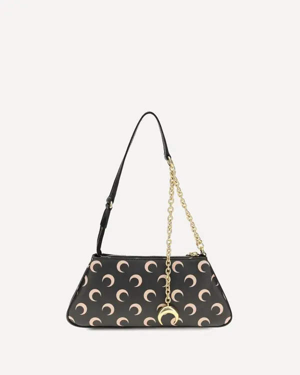 MARINE SERRE Crescent Moon Motif Shoulder Bag