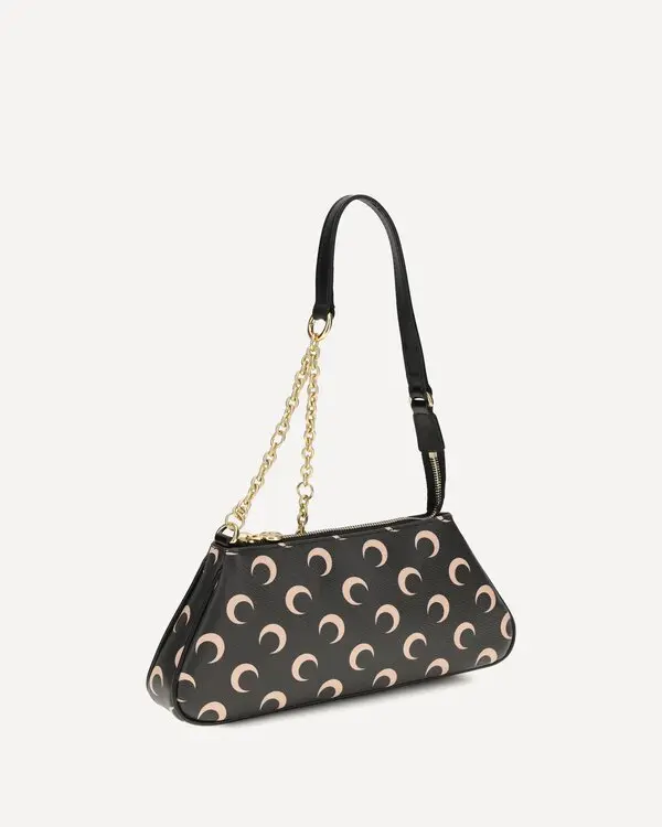 MARINE SERRE Crescent Moon Motif Shoulder Bag