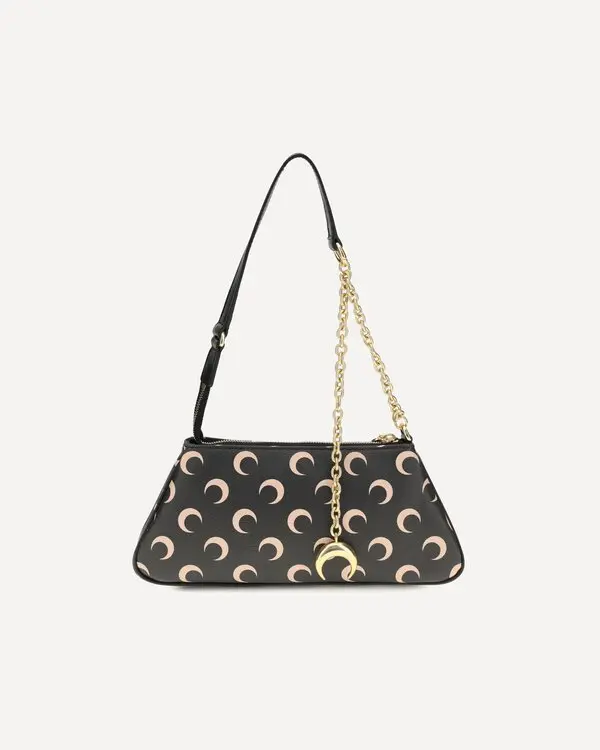 MARINE SERRE Crescent Moon Motif Shoulder Bag