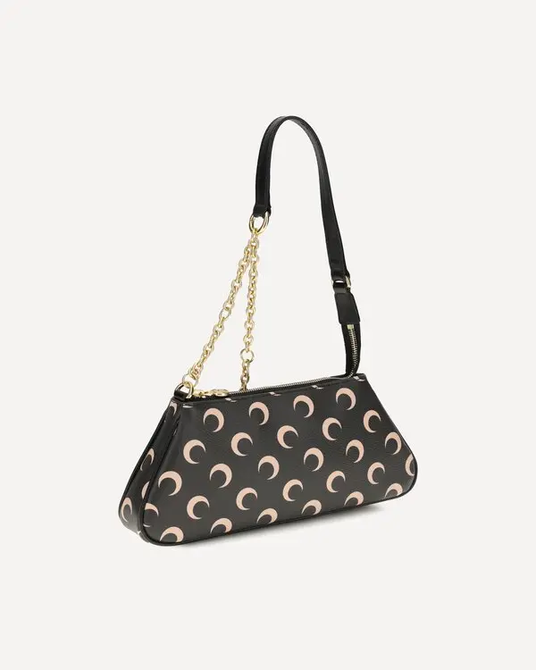 MARINE SERRE Crescent Moon Motif Shoulder Bag