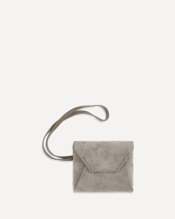 Brunello Cucinelli Suede Bag Charm - Grey
