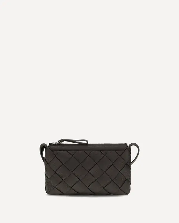 Bottega Veneta Diago Woven Leather Shoulder Bag - Brown