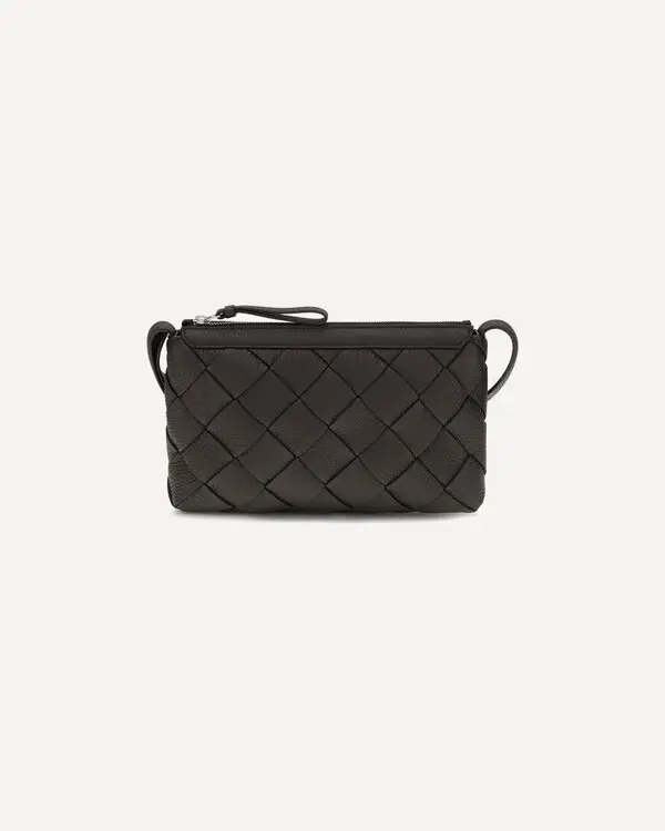 Bottega Veneta Diago Woven Leather Shoulder Bag - Brown
