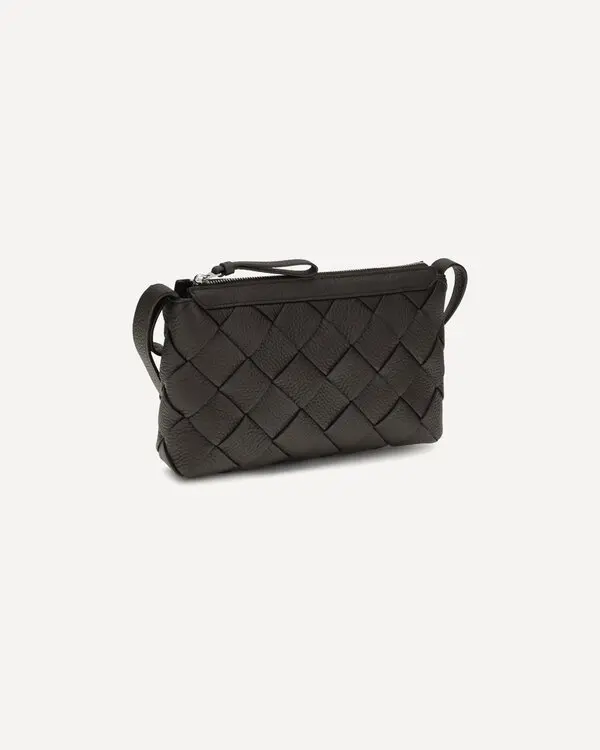Bottega Veneta Diago Woven Leather Shoulder Bag - Brown