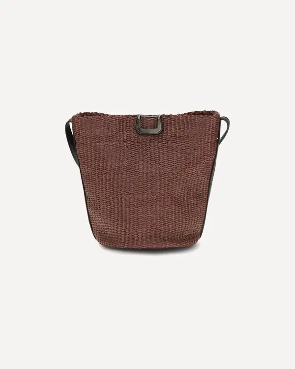 Brunello Cucinelli Small Raffia Bucket Bag