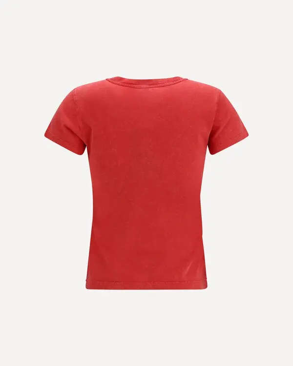 GANNI Have A Nice Day! Please Recycle" Cherry Graphic T-shirt