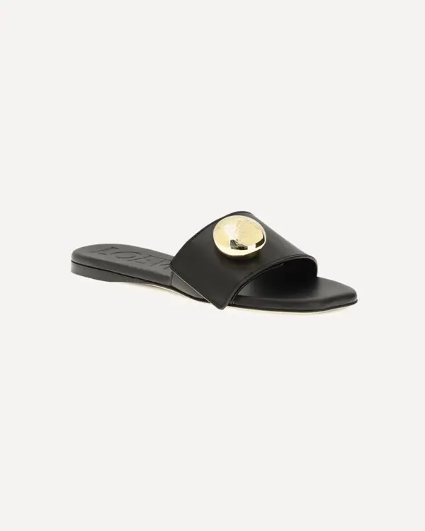 Loewe Pebble Slide Sandals - Black