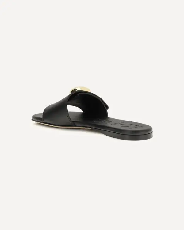 Loewe Pebble Slide Sandals - Black