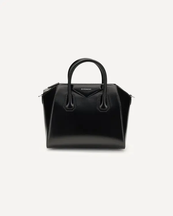 Givenchy Antigona Small Leather Box Handbag - Black