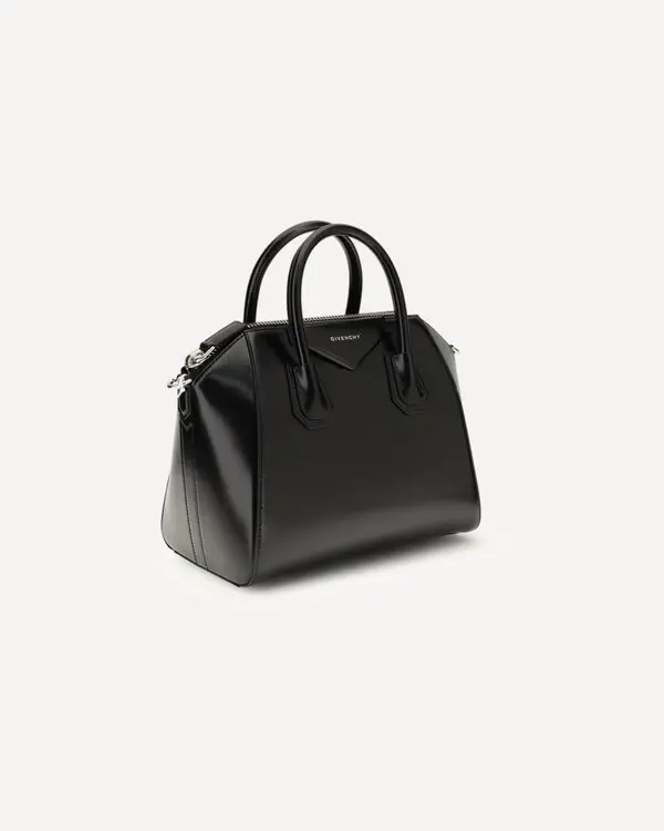 Givenchy Antigona Small Leather Box Handbag - Black