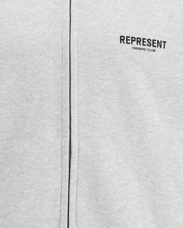 REPRESENT Zip-up Hoodie With Monogram Print
