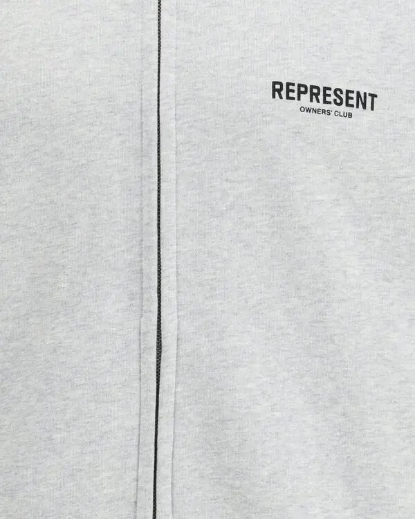 REPRESENT Zip-up Hoodie With Monogram Print