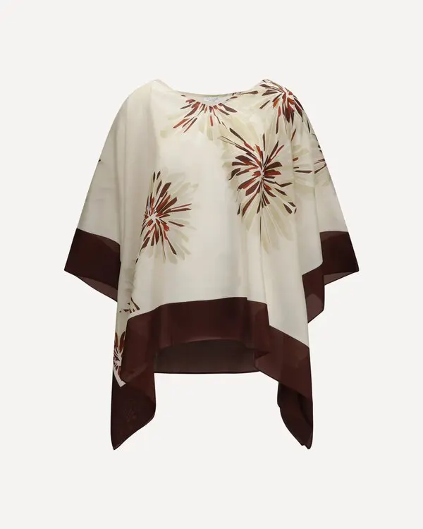 Brunello Cucinelli Silk Floral Print Blouse - Multicolour