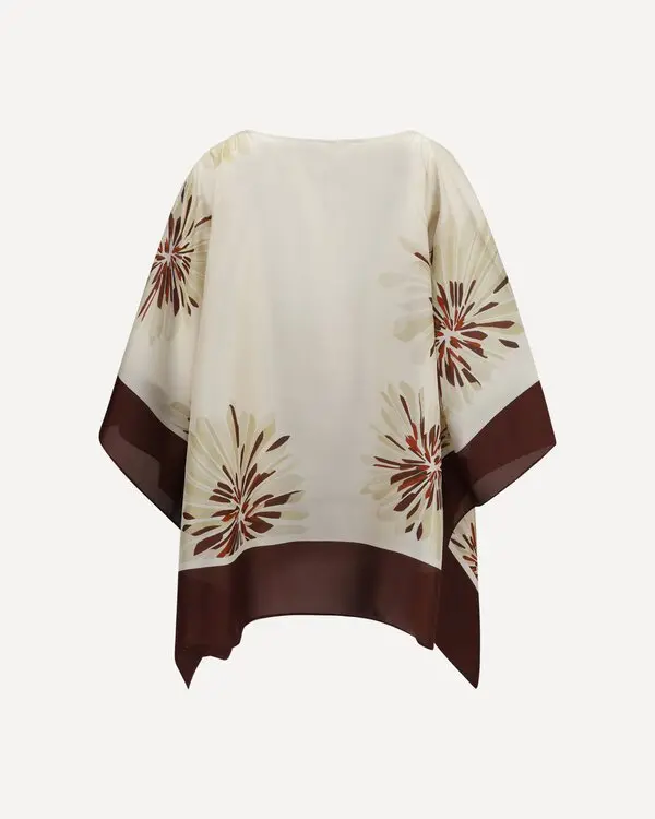 Brunello Cucinelli Silk Floral Print Blouse - Multicolour