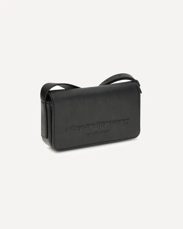 Alexander Wang Leather Shoulder Bag - Black