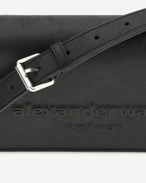 Alexander Wang Leather Shoulder Bag - Black