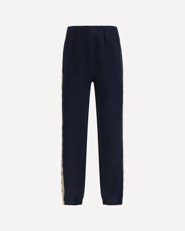 Burberry Jogging Pants Feature Signature Check Tape Aong The Sides Mae