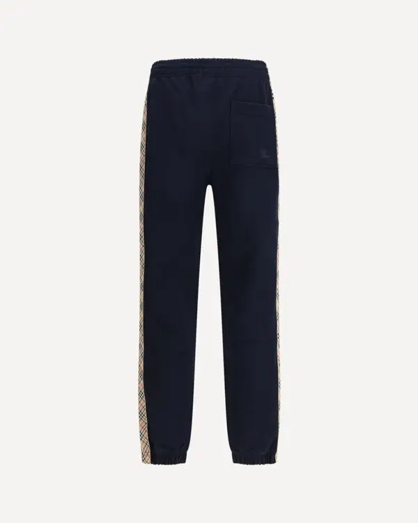 Burberry Jogging Pants Feature Signature Check Tape Aong The Sides Mae