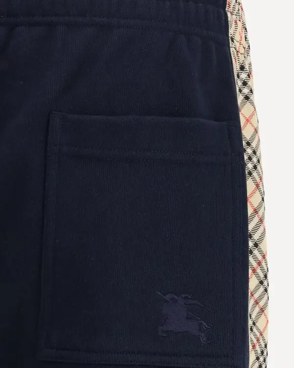 Burberry Jogging Pants Feature Signature Check Tape Aong The Sides Mae