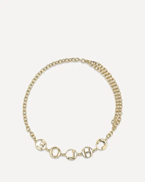 Chloé Script Jewel Belt - Gold