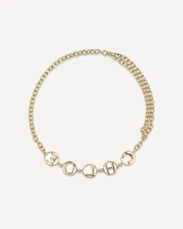 Chloé Script Jewel Belt - Gold