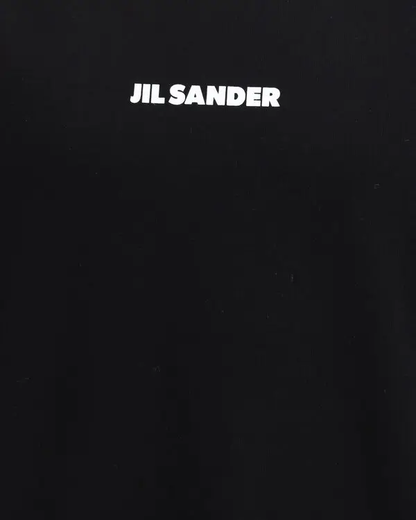 JIL SANDER Crewneck Cotton T-hirt With Printed Logo