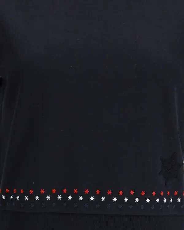Thom Browne Snowflake Embroidered T-shirt