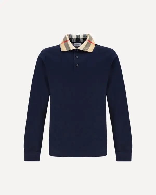 Burberry Cody Long Leeve Cotton Polo