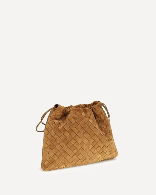 Bottega Veneta Pouch Dustbag In Suede - Beige
