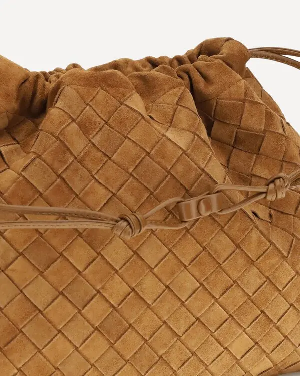 Bottega Veneta Pouch Dustbag In Suede - Beige