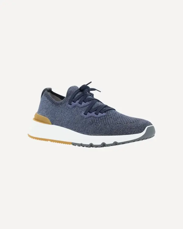 Brunello Cucinelli Cotton Knit Sneakers