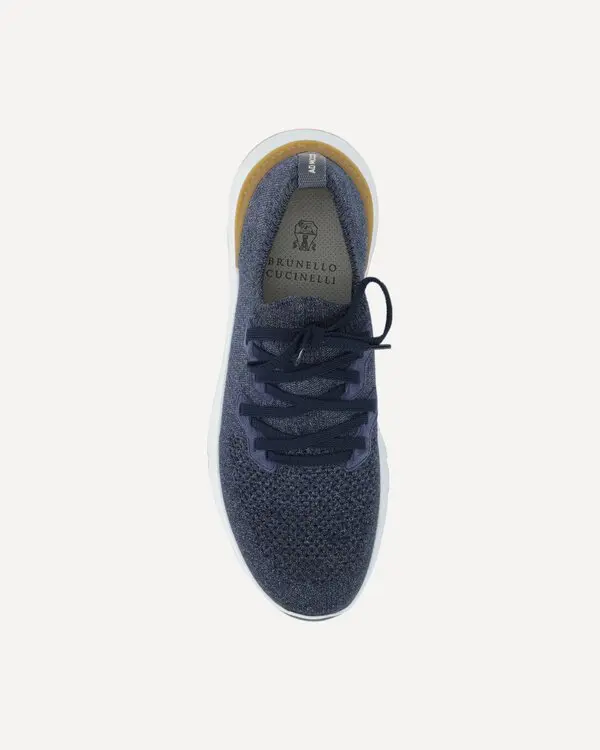 Brunello Cucinelli Cotton Knit Sneakers
