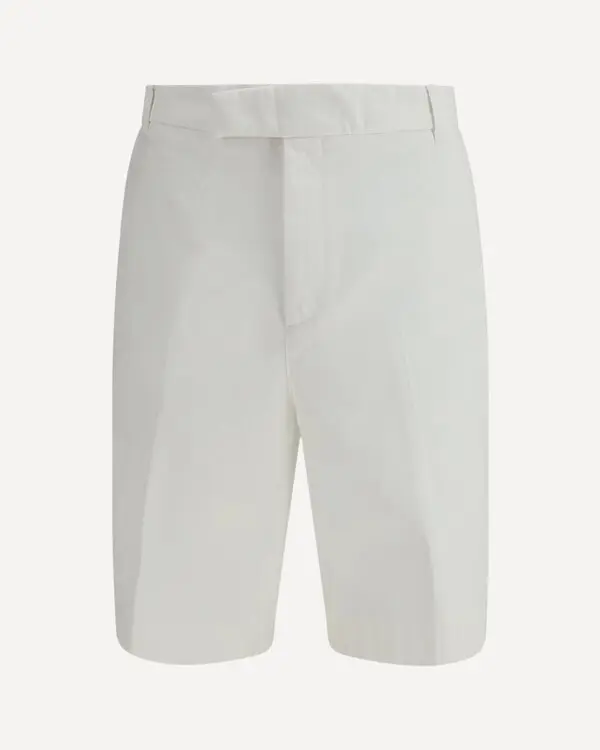 Thom Browne Typewriter Cloth Utility Chino Shorts - White