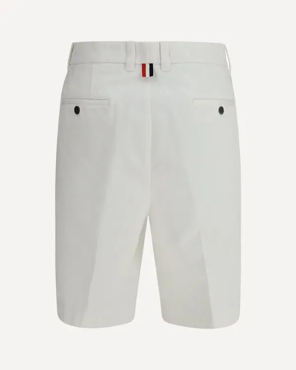 Thom Browne Typewriter Cloth Utility Chino Shorts - White