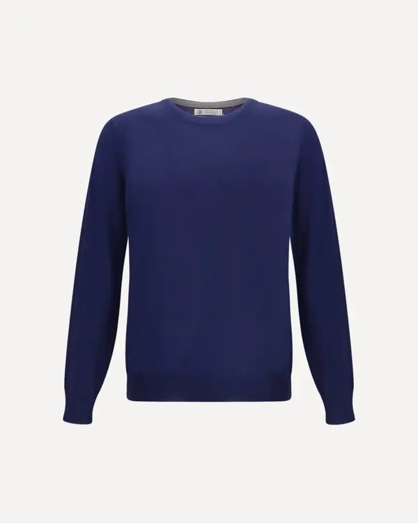 Brunello Cucinelli Virgin Wool Crew Neck Sweater