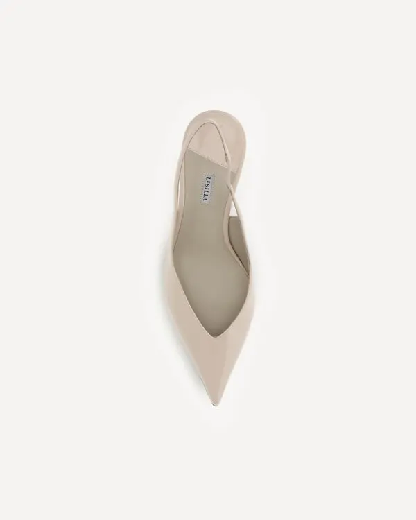 LE SILLA Vivienne Patent Leather Slingback Pumps - Pink