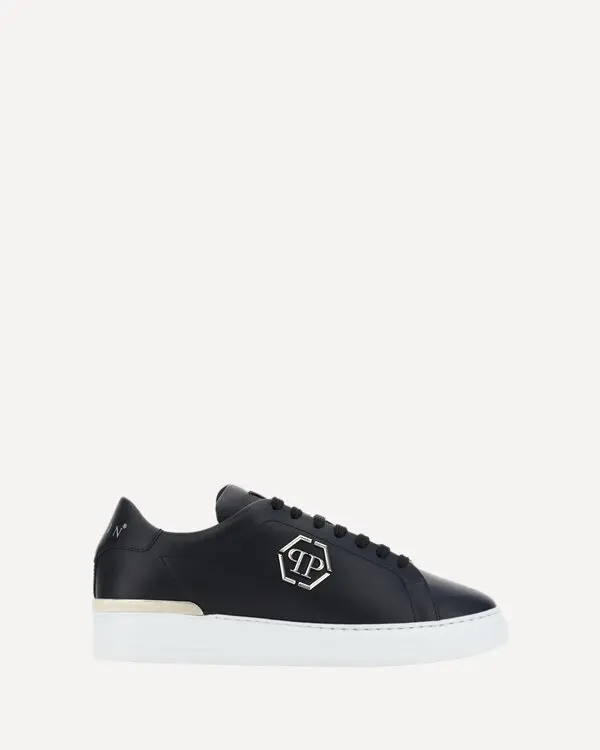 Philipp Plein Hexagon Low Top Leather Sneakers