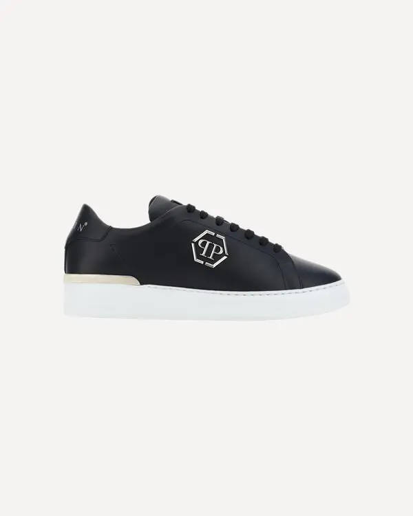 Philipp Plein Hexagon Low Top Leather Sneakers