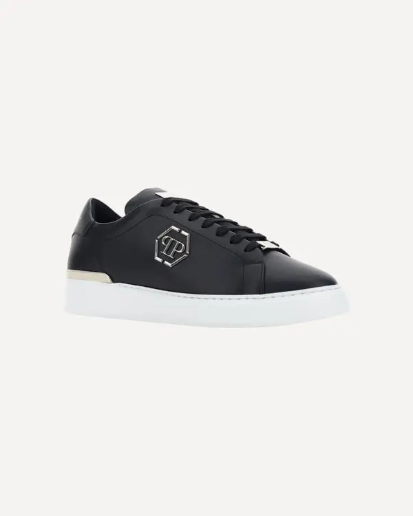 Philipp Plein Hexagon Low Top Leather Sneakers