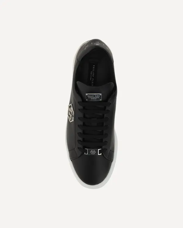 Philipp Plein Hexagon Low Top Leather Sneakers