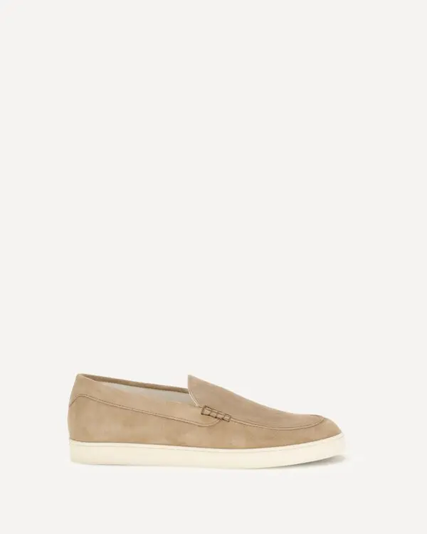 Brunello Cucinelli Suede Loafers - Beige