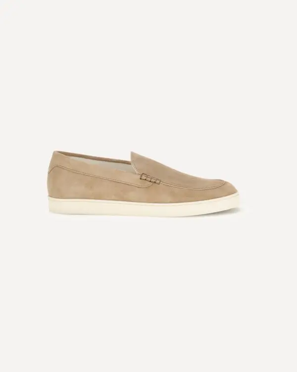Brunello Cucinelli Suede Loafers - Beige