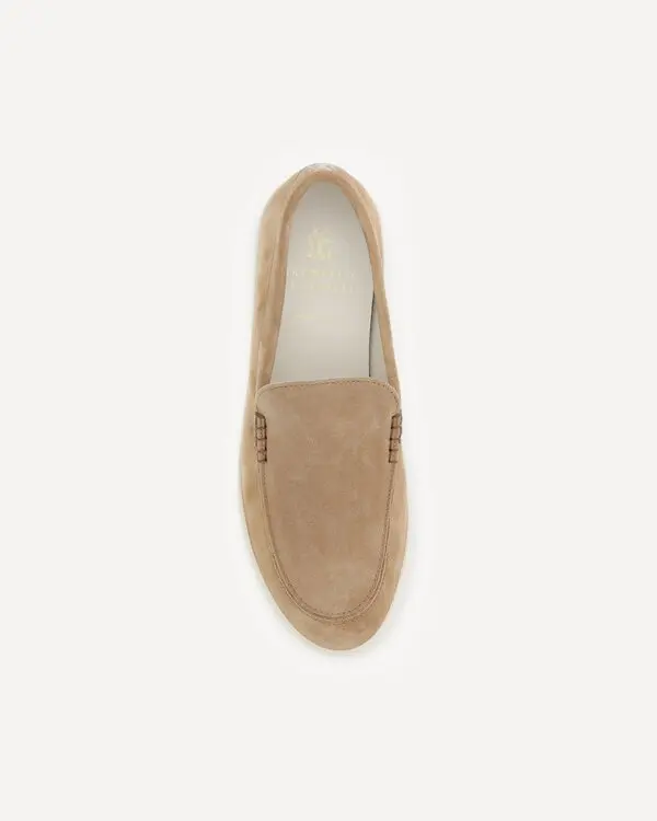 Brunello Cucinelli Suede Loafers - Beige