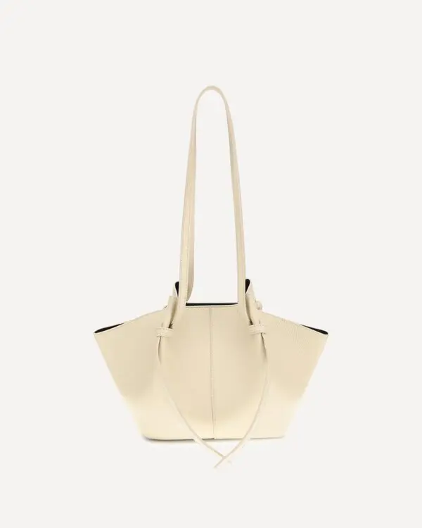 Yuzefi Large Mochi Shoulder Bag In Taupe Italian Leather