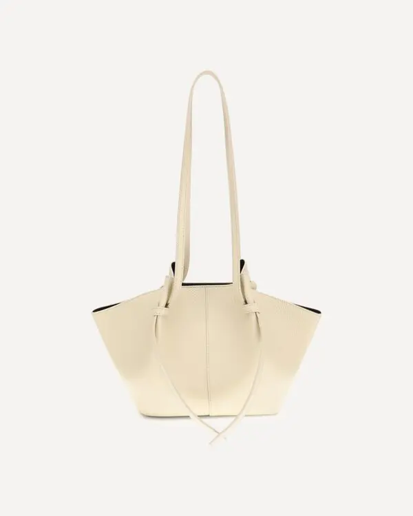 Yuzefi Large Mochi Shoulder Bag In Taupe Italian Leather