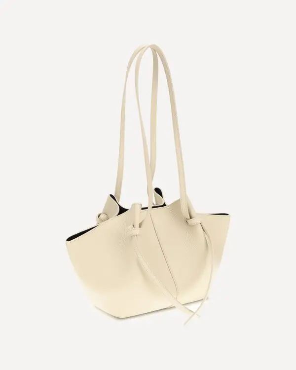 Yuzefi Large Mochi Shoulder Bag In Taupe Italian Leather