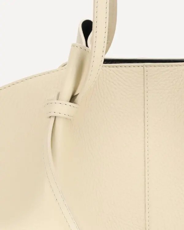 Yuzefi Large Mochi Shoulder Bag In Taupe Italian Leather