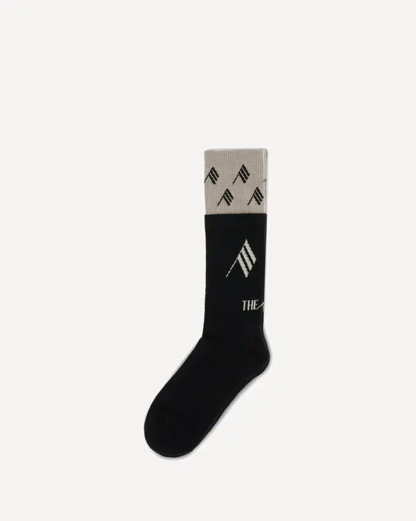 Attico Logo Cotton Socks - Black